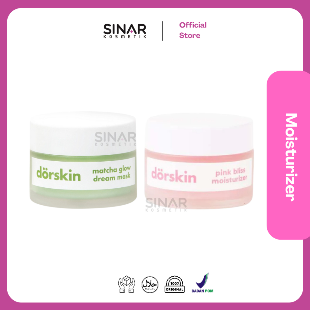 Jual Dorskin Moisturizer Series | Matcha Glow Dream Sleeping Mask ...