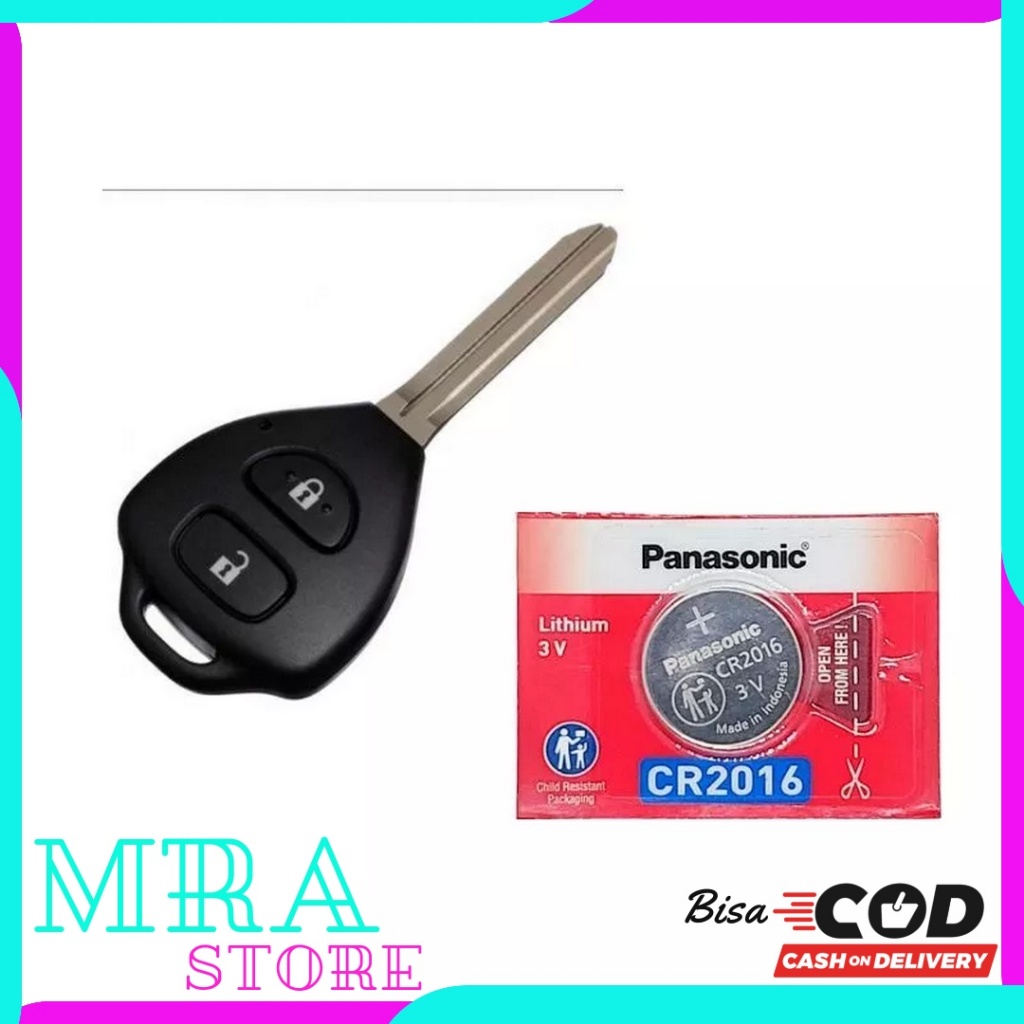 Jual Baterai remot remote mobil Toyota Fortuner dan Innova Original ...