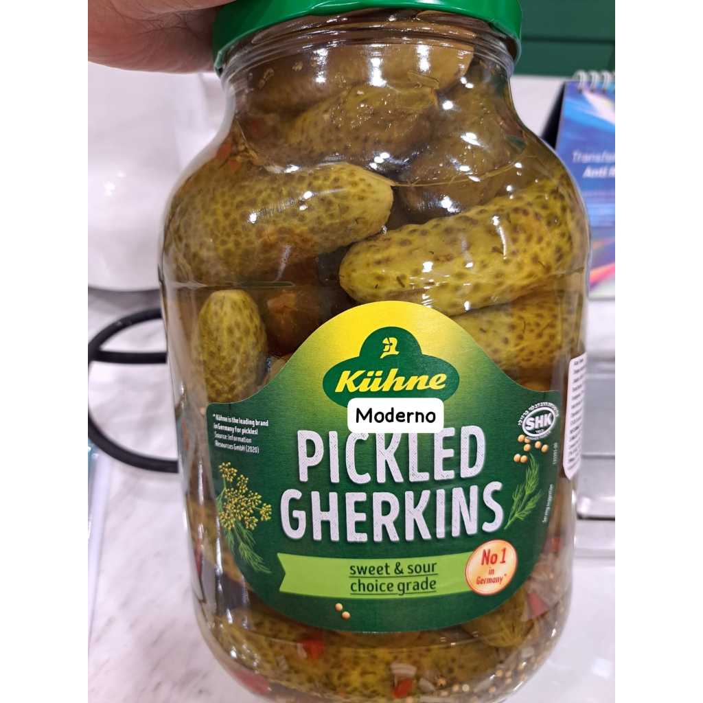 Jual Kuhne Pickled Gherkins 2650ml - Acar timun Gherkin | Shopee Indonesia