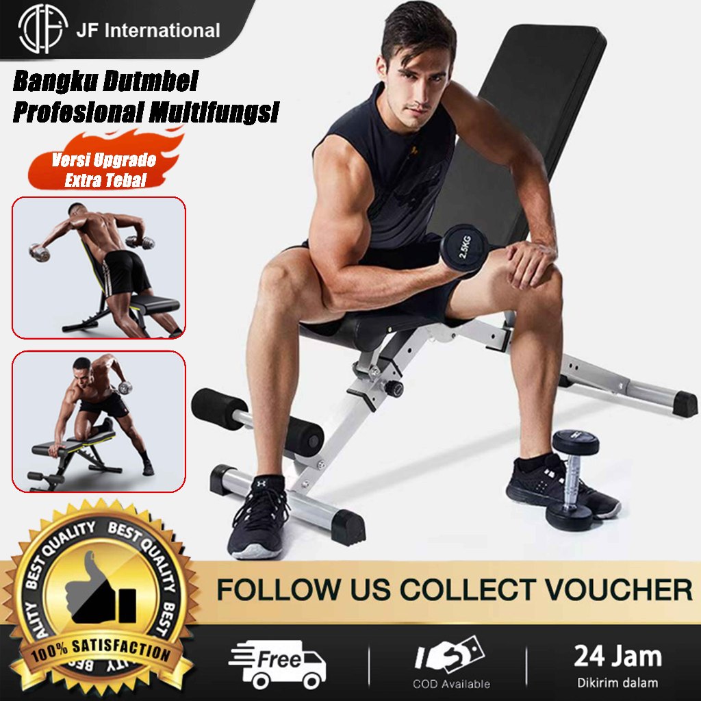 Jual JF Bangku angkat beban & dumbel/ Kursi sit-up/Bangku dumbel ...