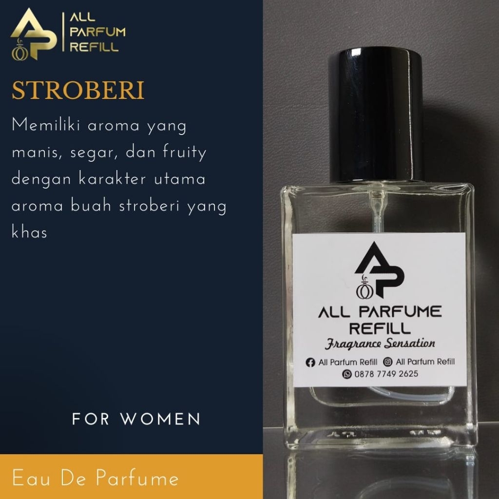 Jual All Parfum Refill Murni No Alkohol - STROBERI | Shopee Indonesia