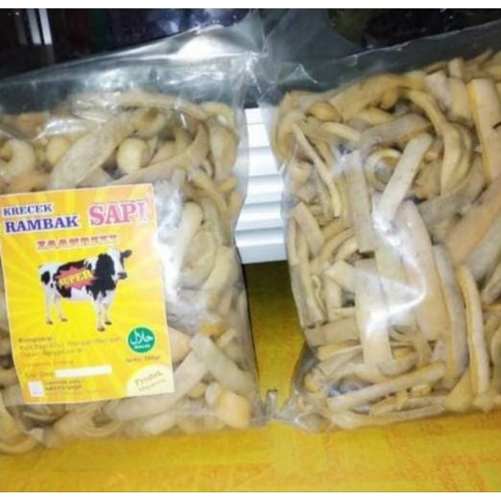 Jual Krecek Rambak Kulit Sapi Asli STIK super 500grm | Shopee Indonesia