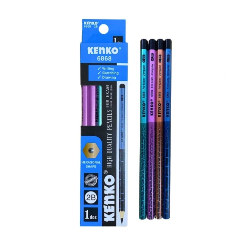 Jual 12 Pcs Kenko - Pensil Pencil 2B 6868 | Shopee Indonesia