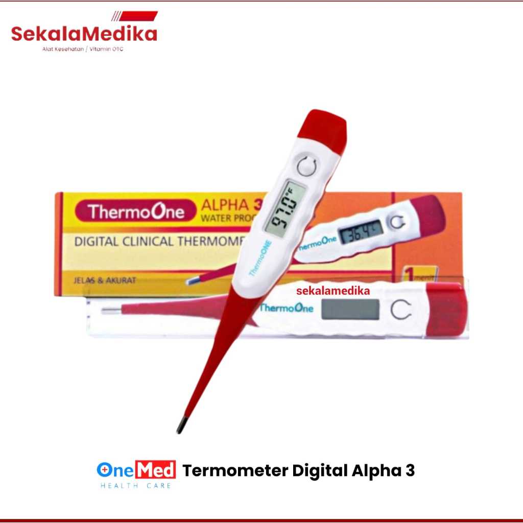 Jual Termometer Digital Alpha 3 Flexy Onemed Thermometer Lentur ...
