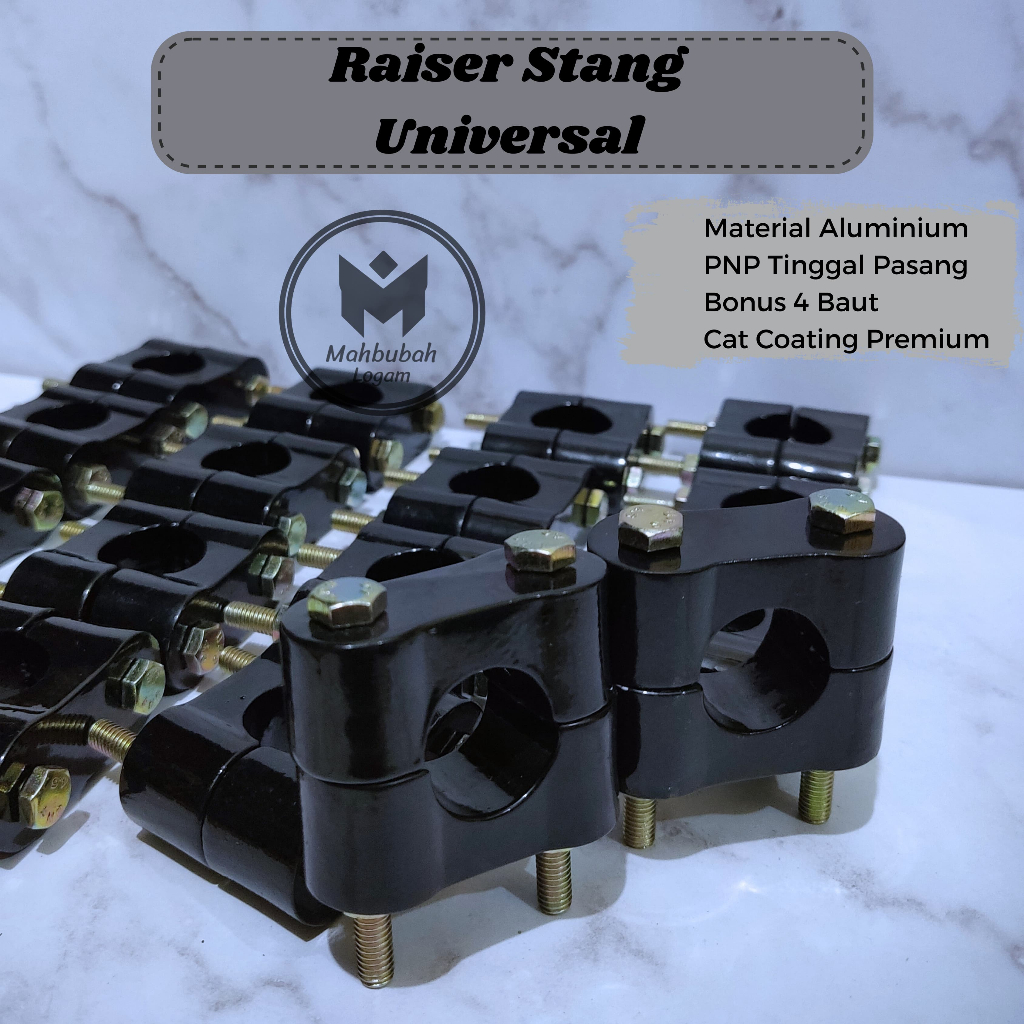 Jual Raiser Stang Universal Hitam Riser Pangkon Motor Satria Vixion ...
