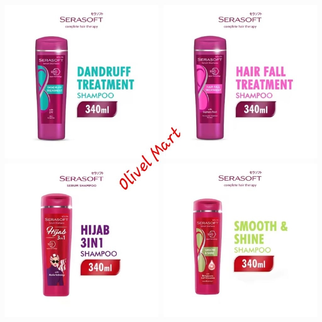 Jual Serasoft Serum Shampoo Hair Fall / Dandruf Treatment / Hijab 3in1 ...