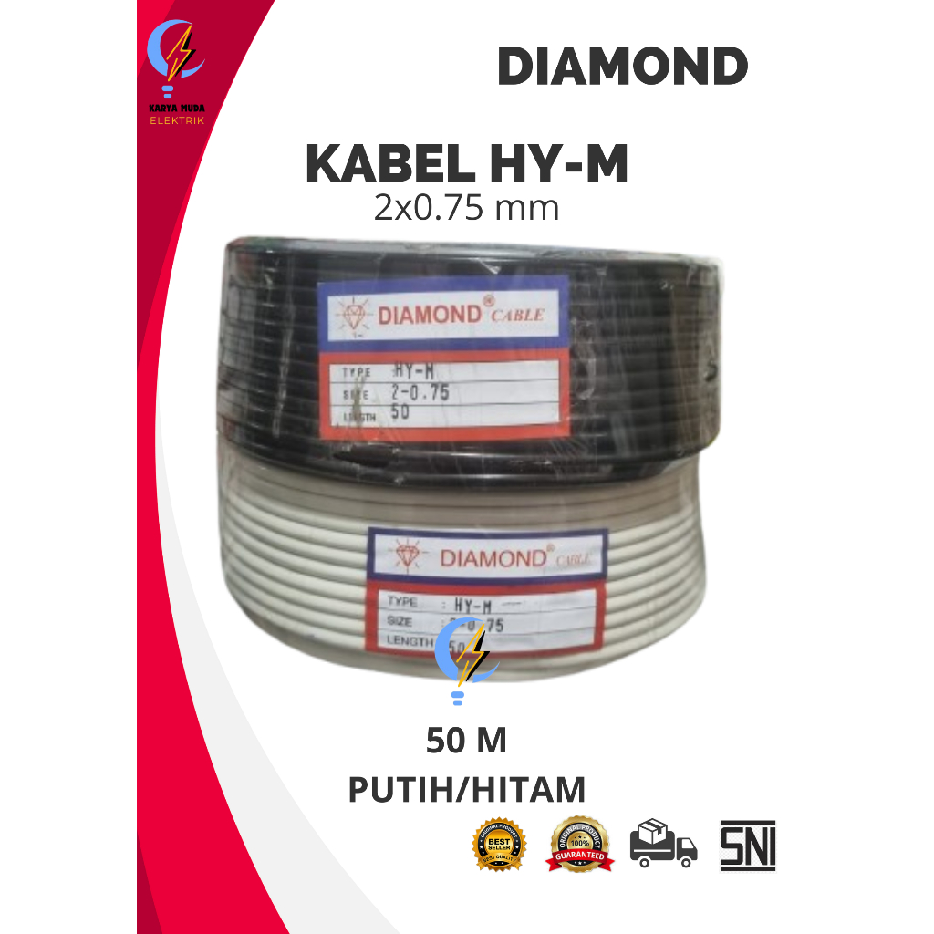Jual kabel rambut 2x0.75@50mter/kabel Hyo 2x0,75@50meter | Shopee Indonesia