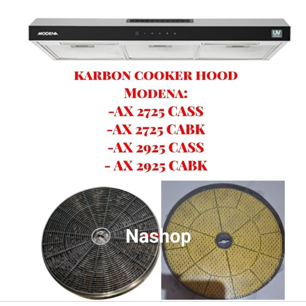 Jual Karbon filter cooker hood modena AX 2725 CASS / AX 2725 CABK/AX ...