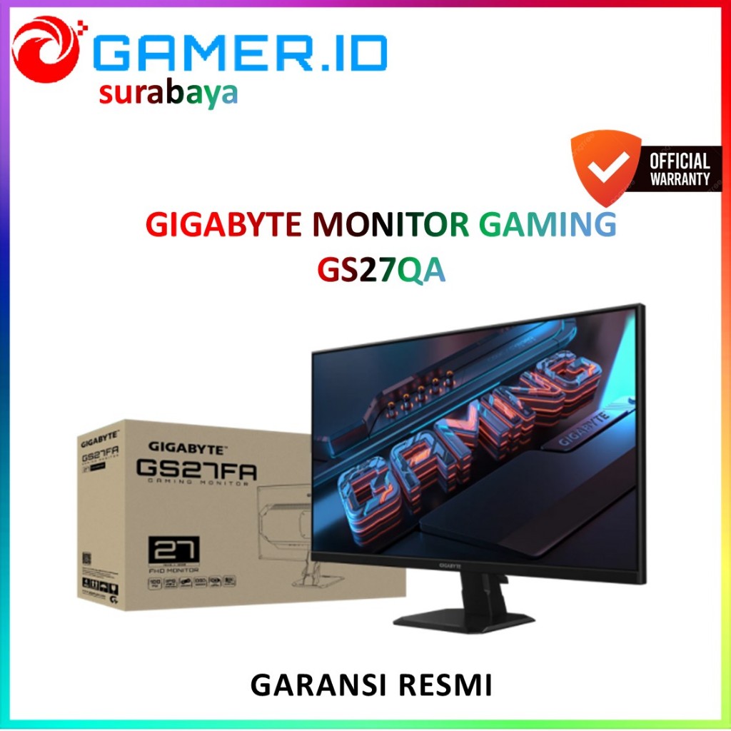Jual GIGABYTE MONITOR GAMING GS27QA 27 INCH 180HZ SS IPS QHD 2K 1440P ...