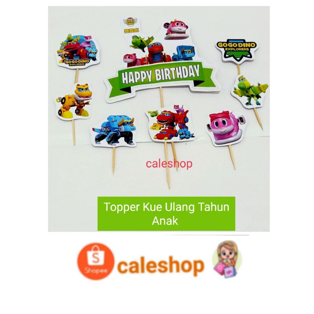 Jual Topper Kertas Ulang Tahun Anak Gogodino | Shopee Indonesia