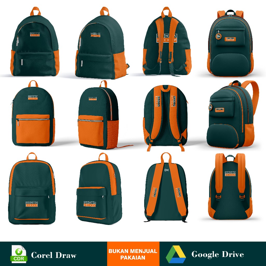 Jual Mockup Tas Ransel- Corel Draw | Shopee Indonesia