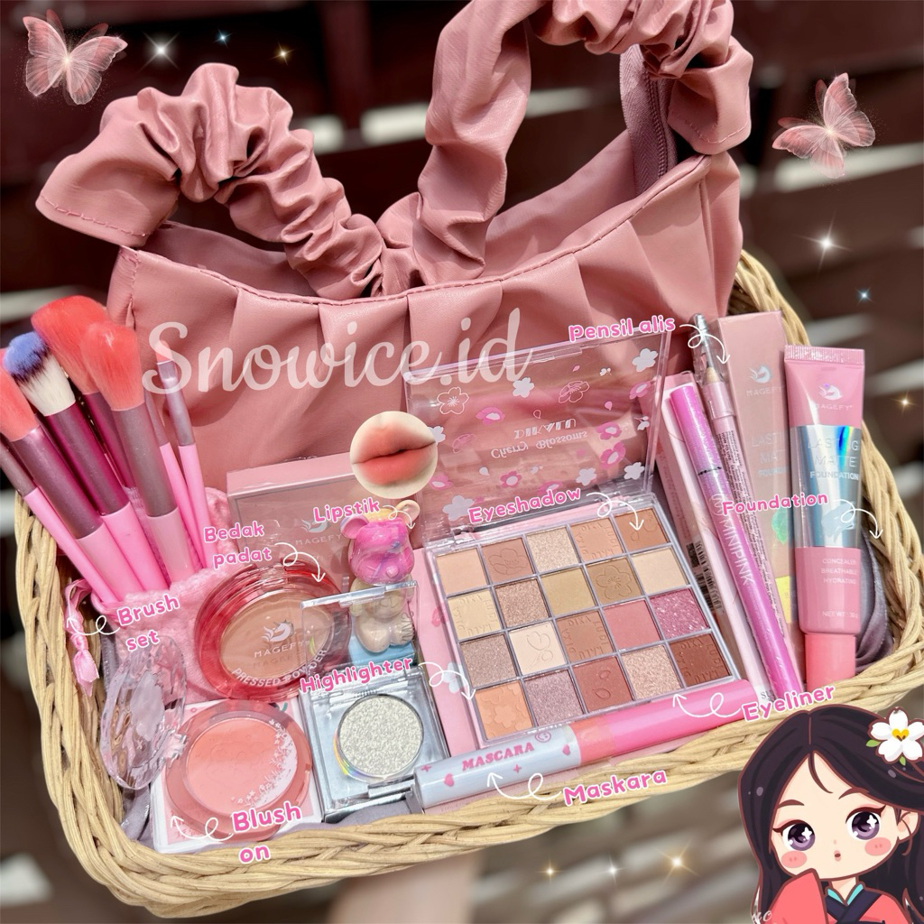 Jual Paket Makeup kosmetik Lengkap kado hampers wanita/ seserahan bonus ...
