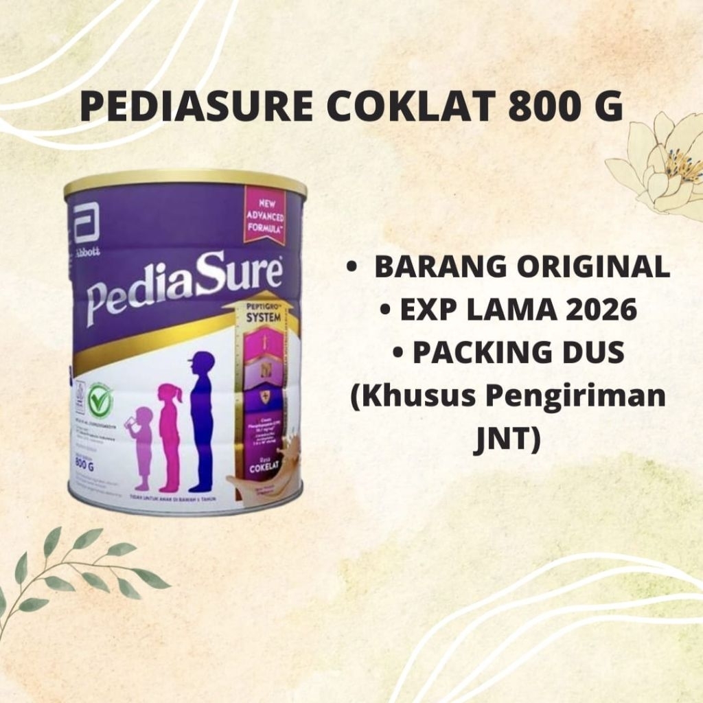 Jual PEDIASURE TRIPLESURE COKLAT 800G 800gr | Shopee Indonesia