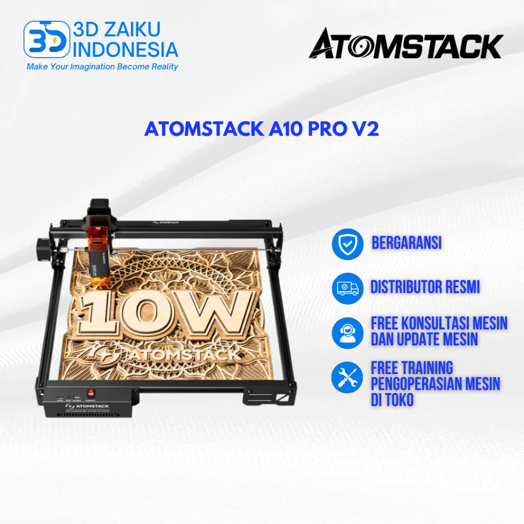 Jual Original Atomstack A10 Pro V2 Laser Engrave and Cutting Machine ...