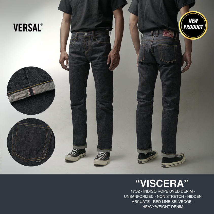 Jual Versal The Finest-VISCERA 17oz Indigo Rope Dyed Unsanforized ...
