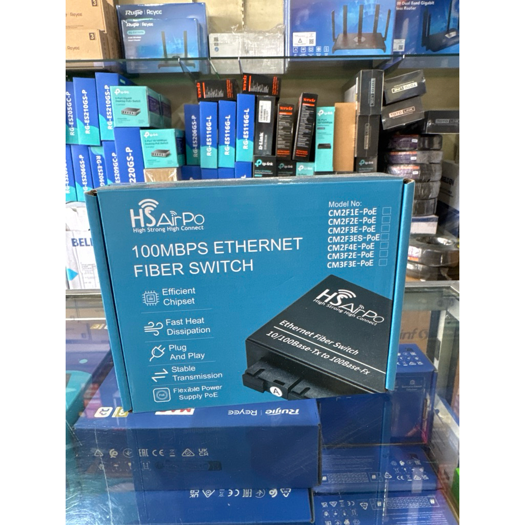 Jual HSairPo CM2F4E Media Converter FO 2FO 4ETH 10/100 | Shopee Indonesia