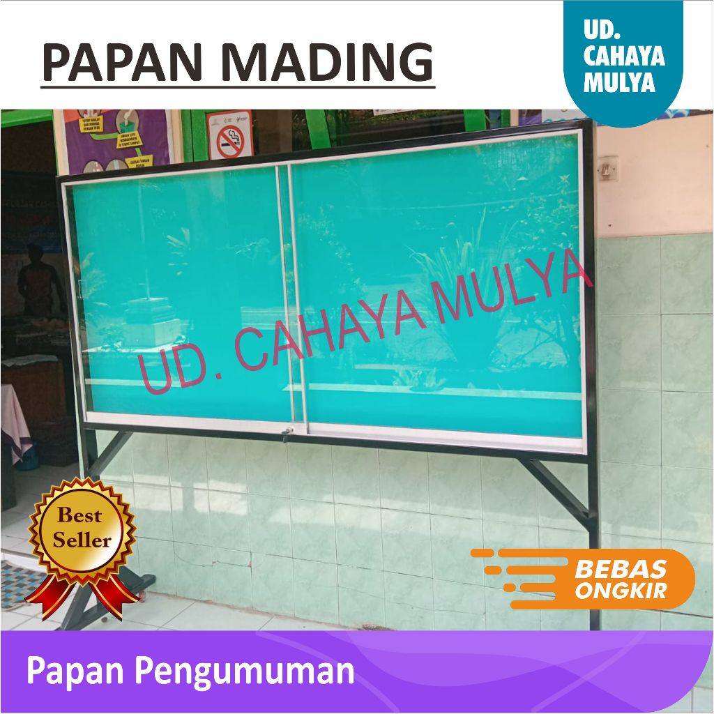 Jual Papan Mading Kantor Sekolah Portable - Kaki Besi | Shopee Indonesia