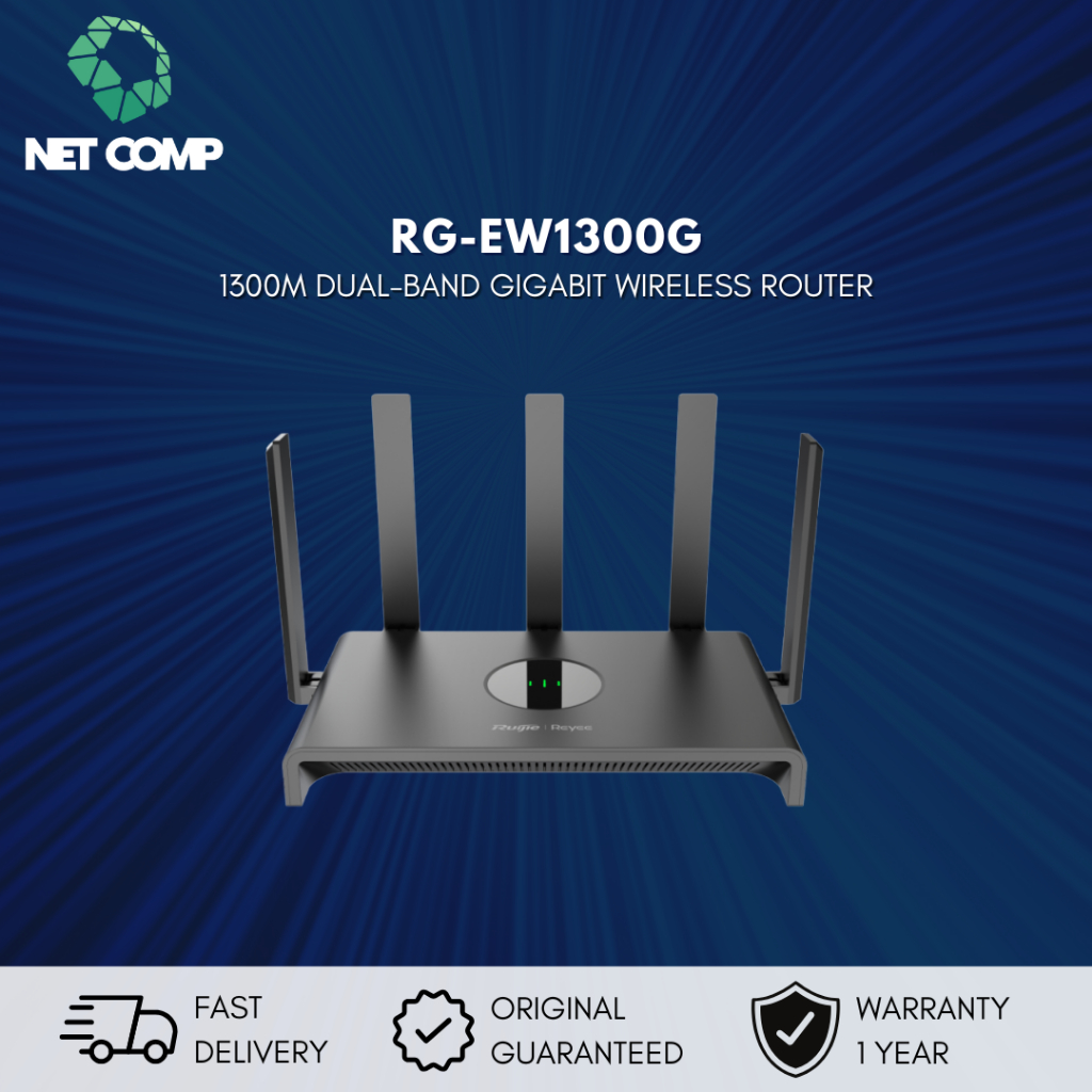 Jual RG-EW1300G RUIJIE REYEE 1300M DUAL BAND GIGABIT WIRELESS ROUTER ...