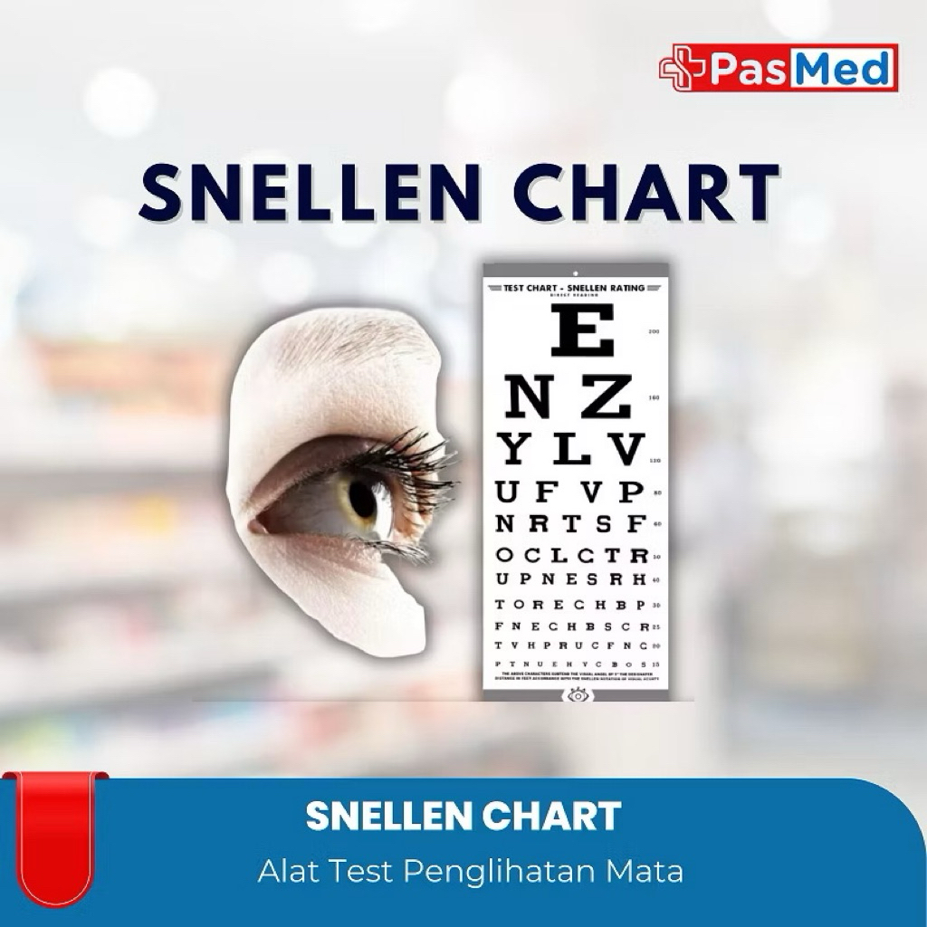 Jual Snellen Chart Kertas Tes Penglihatan Mata - PASMED | Shopee Indonesia