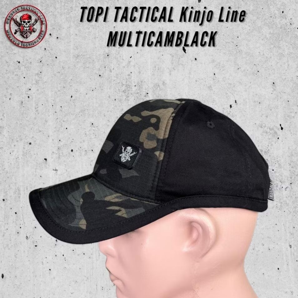 Jual Topi Tactical Kinjo Line Multicamblack / Bisbol cap Tactical Linjo ...
