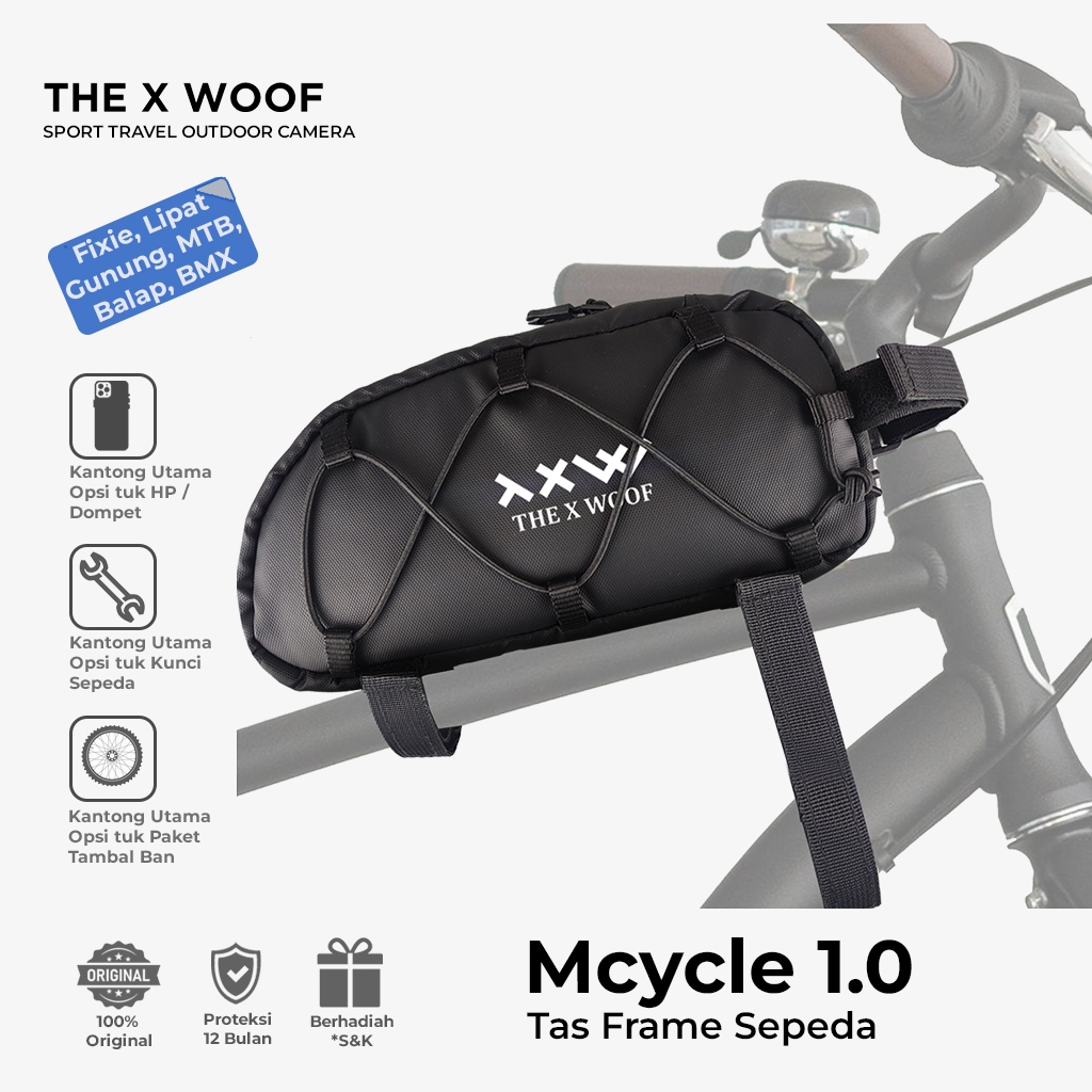 Jual The X Woof Mcycle1 Tas Sepeda Tas Frame Sepeda Cycling Bag Frame ...