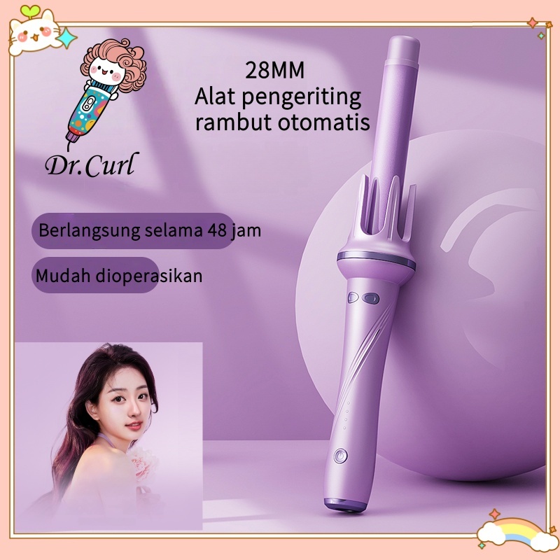 Jual Dr.Curl Catokan Rambut Ceramics 28mm Catokan Curly Otomatis Curly Rambut Curling 8029 ...