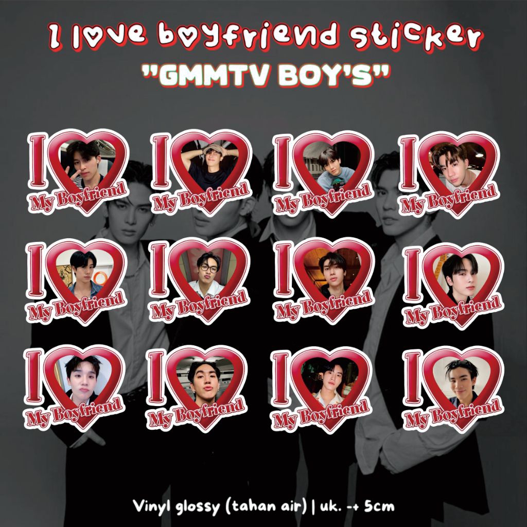 Jual STICKER I LOVE BOYFRIEND THAILAND ARTIS | GMMTV, BUS, DOMUNDI ...