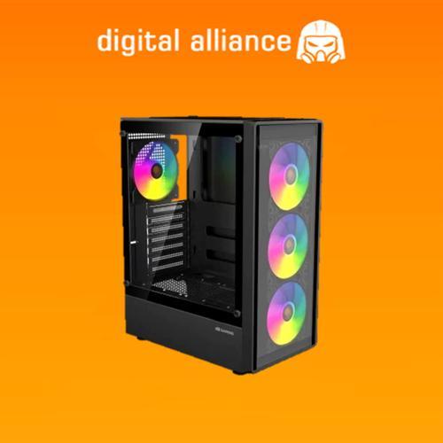 Jual CASING PC GAMING DIGITAL ALLIANCE OASIS COOL + 4 FAN RGB | Shopee ...
