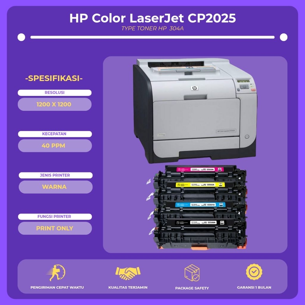 Jual Printer Hp Color Laserjet CP2025dn | Printer warna A4 siap pakai ...
