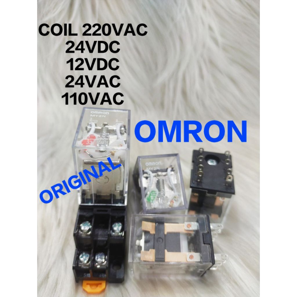 Jual RELAY PLUS SOCKET MY2N 220VAC ORIGINAL/Socket+relay MY2N 220VAC ...