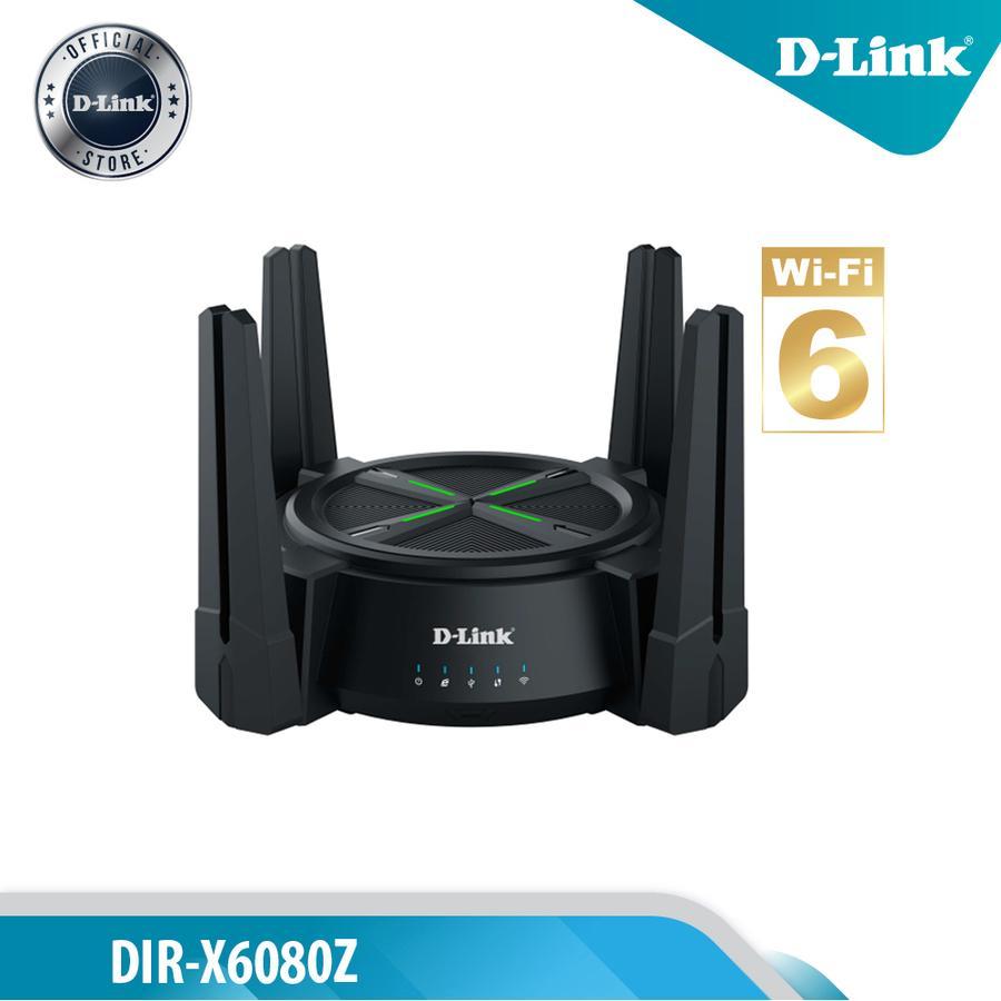 Jual D-Link DIR-X6080Z , EXO AX6000 2.5G Wi-Fi-6 Gaming Smart Router ...