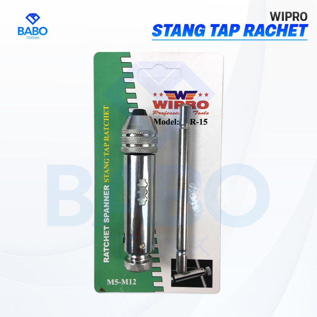 Jual WIPRO STR15 Gagang Hand Tap Rachet | Stang Tap Ratchet M5 - M12 ...