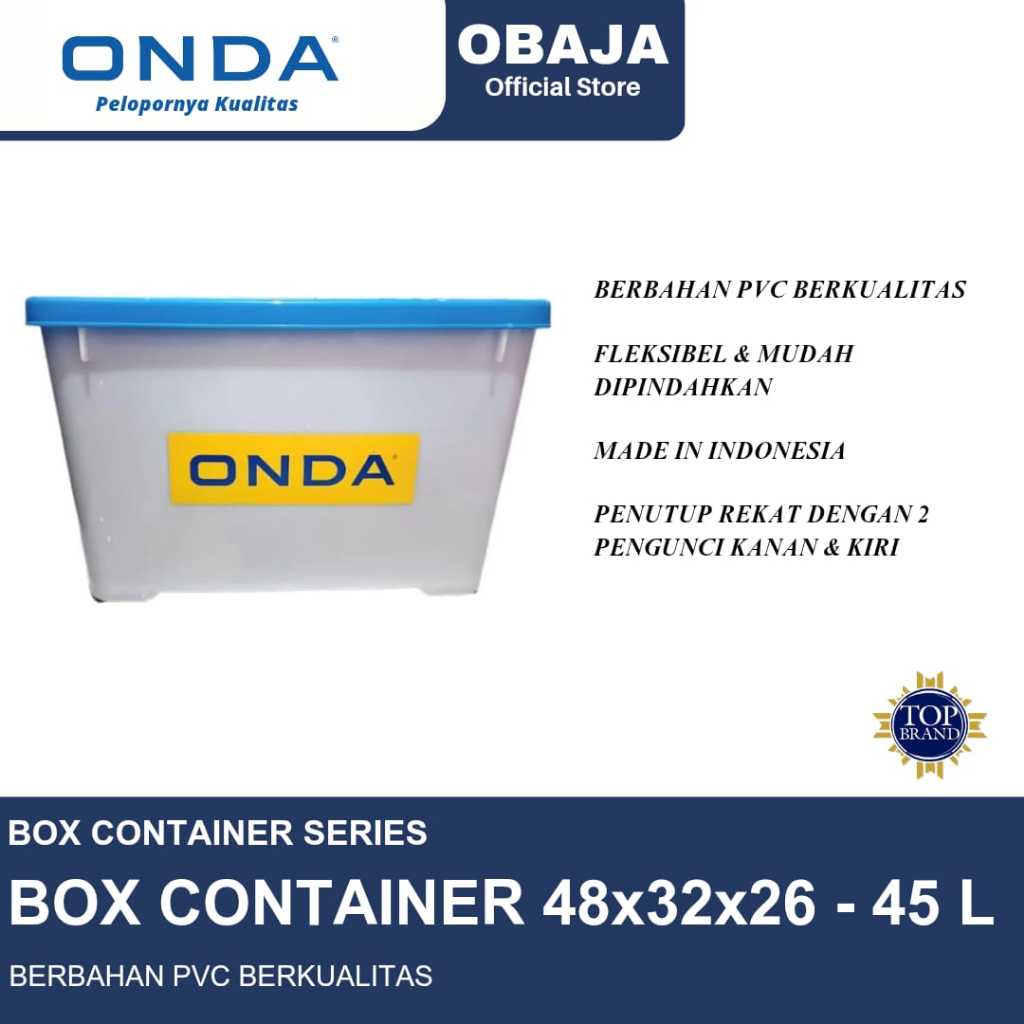 Jual Onda Kontainer Box 48cm x 32cm x 26cm / Container Box Sedang Onda ...