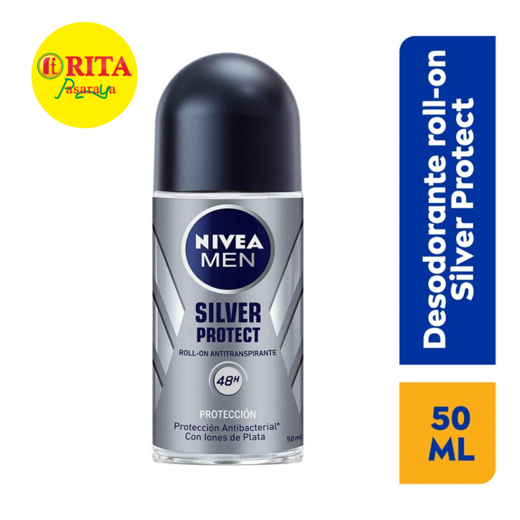 Jual Nivea Men Roll On Silver Protect 50 Ml / Deodorant Nivea | Shopee ...