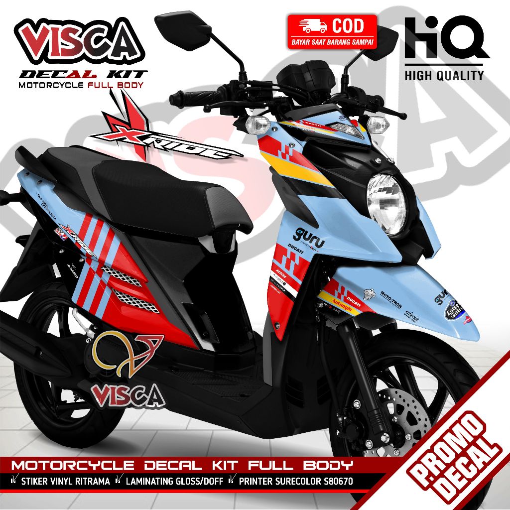 Jual Decal X Ride 115 Full Body Stiker X Ride 115 Full Body Striping X ...