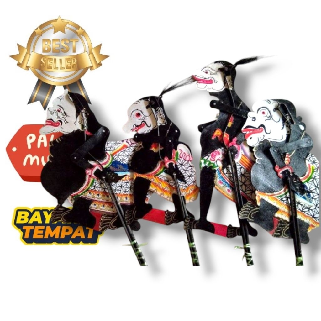Jual WAYANG KULIT PUNOKAWAN HITAM KOMPLIT SEMAR GARENG PETRUK BAGONG ...