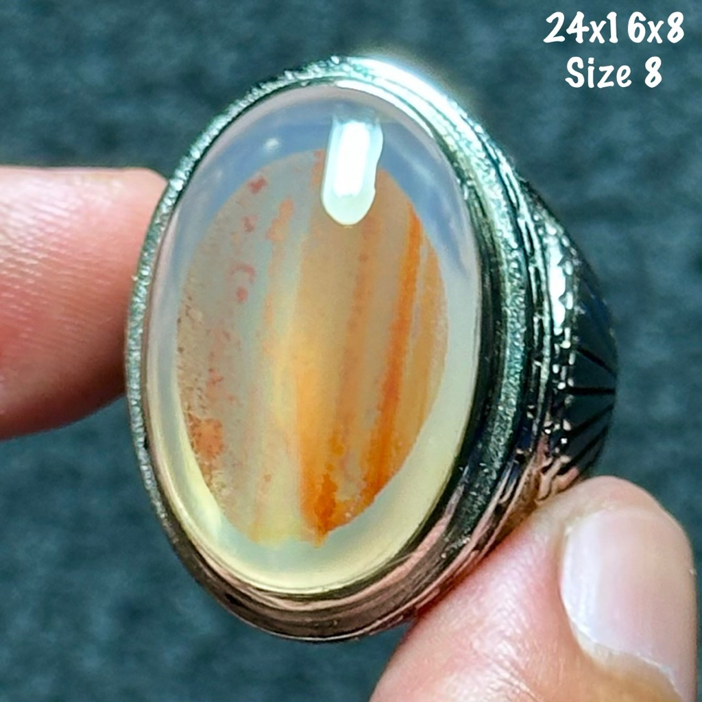 Jual Cincin Batu Akik Natural Baturaja Mata Biji Didalam Batu 3D ...