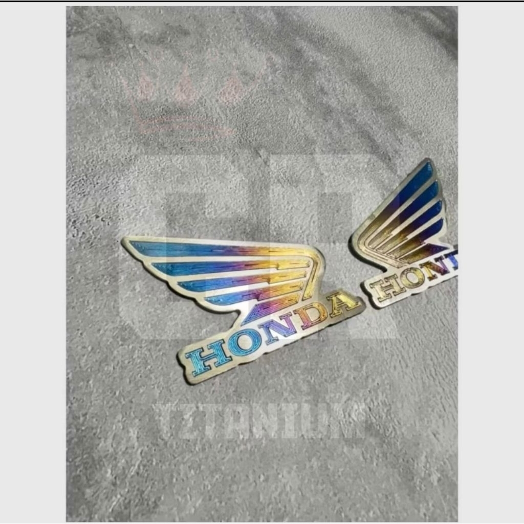Jual Emblem wing titanium emblem sayap titanium emblem wings titanium ...