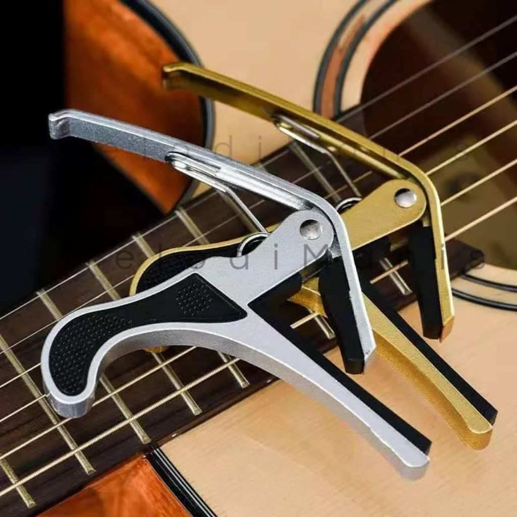 Jual Capo Gitar Besi Premium Quality + Gratis PICK GITAR | Shopee Indonesia