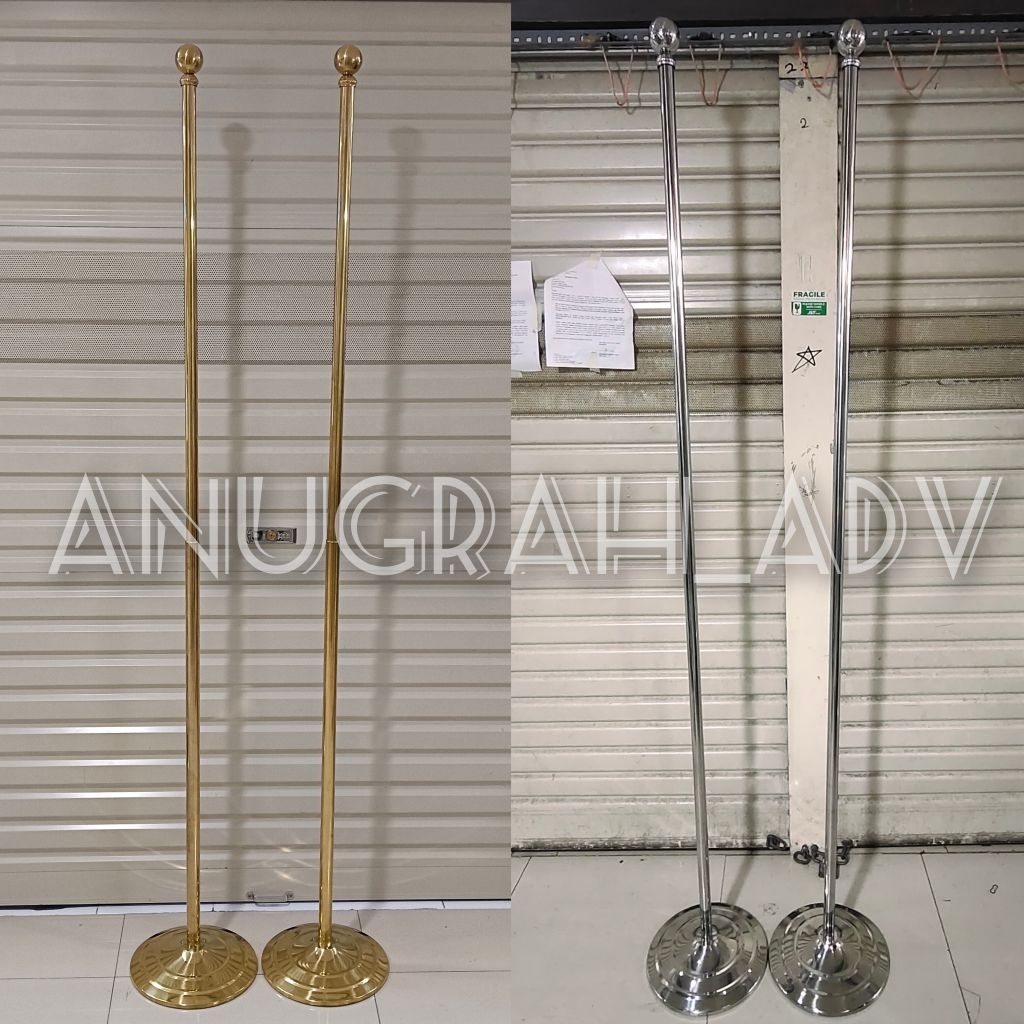 Jual tiang stainless tiang pataka bendera ruangan | Shopee Indonesia