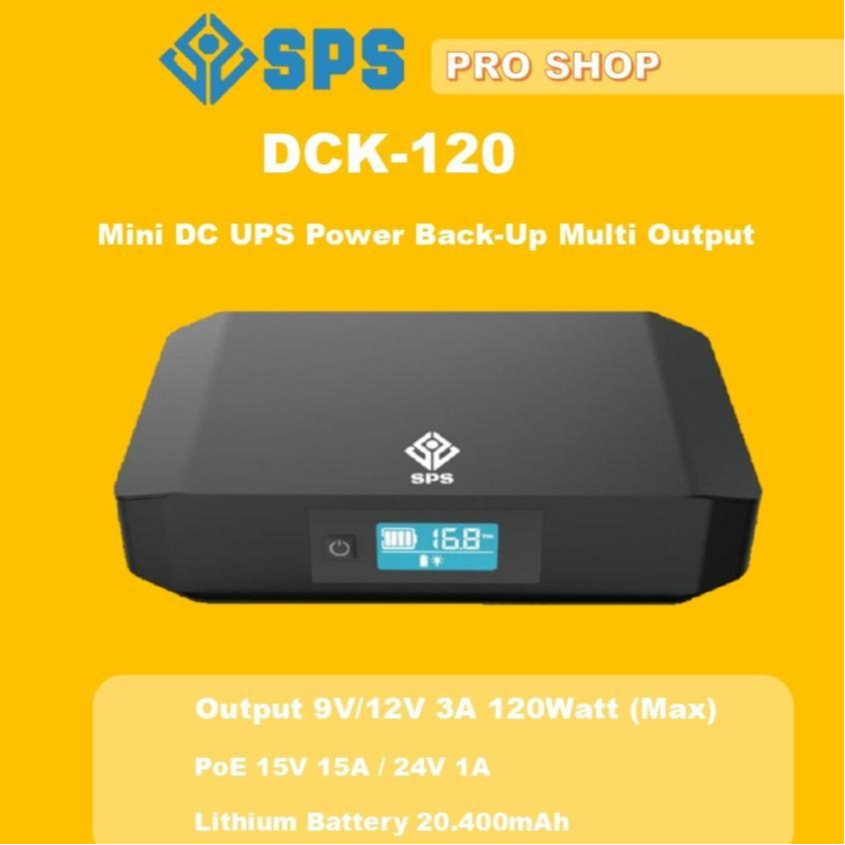 Jual ( Via Cargo ) Mini DC UPS SPS Kapasitas Besar 120W / watt DCK-120 ...