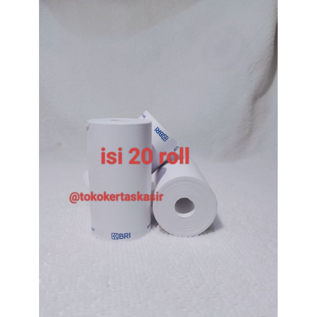 Jual 20 roll kertas thermal bri 58/57x30mm | Shopee Indonesia