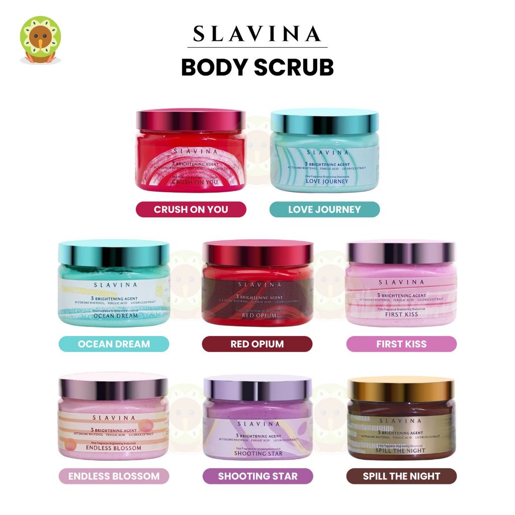 Jual SLAVINA BODY SCRUB SERIES 300GR - LULUR BADAN SLAVINA - BODY SCRUB ...