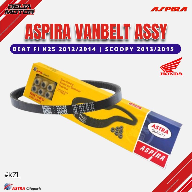 Jual VANBELT ASSY ASPIRA VBELT SET ROLLER KZL K25 BEAT FI 2012 2014 SCOOPY FI K16 SPACY FI ...