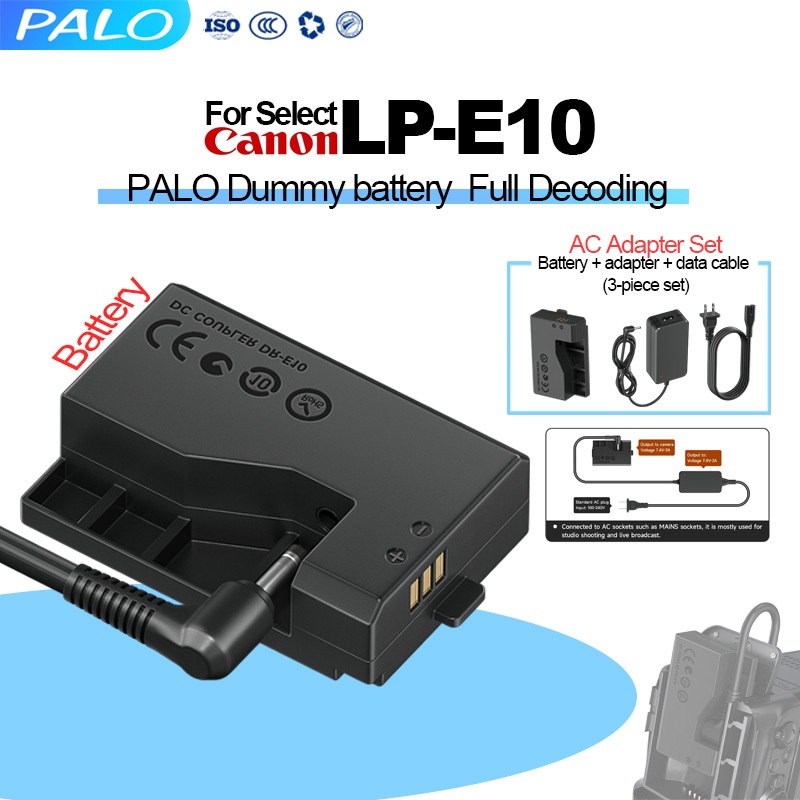 Jual PALO Canon LP-E10 Dummy Battery LP-E10 LP E10 DR-E10 untuk Canon ...