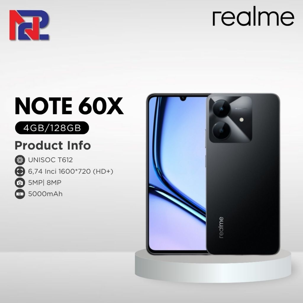 Jual REALME Note 60X 4/64GB | 4/128GB Unisoc T612 | 5000 Mah Battery ...