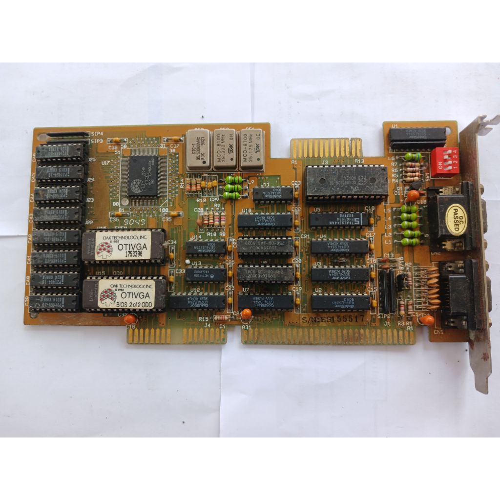 Jual pcb board ISA VGA jadul full IC card mati bahan | Shopee Indonesia