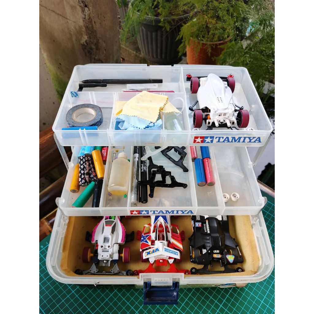 Jual Box Tamiya 3 tingkat Custom Foam + Stiker Tamiya | Shopee Indonesia