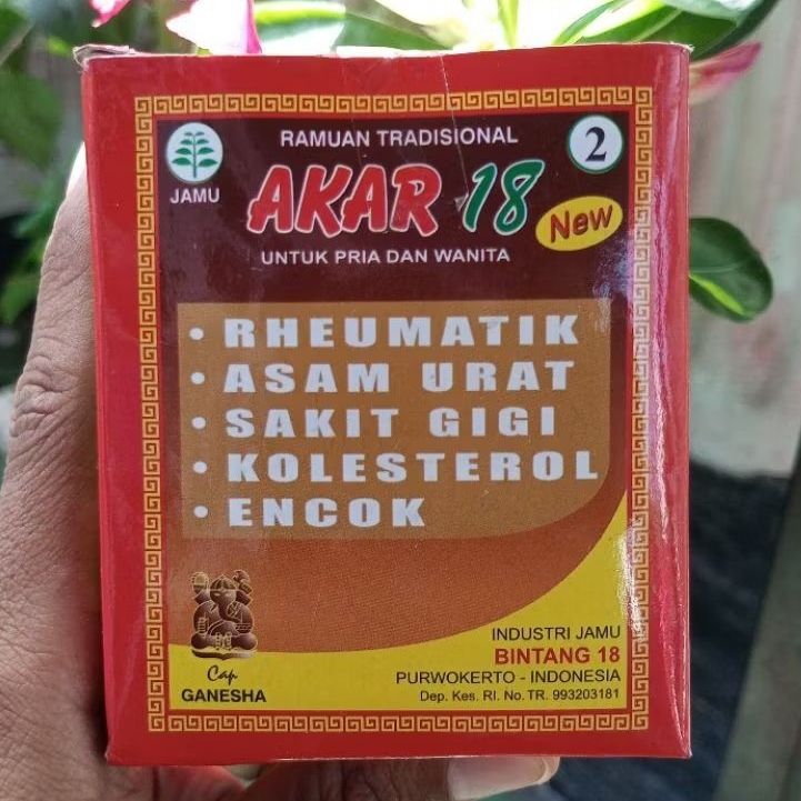 Jual AKAR 18 HERBAL TRADISIONAL ASAM URAT, REUMATIK, KOLESTEROL ...