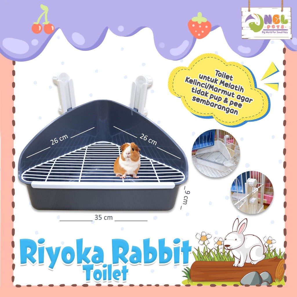 Jual RIYOKA RABBIT TOILET / Toilet Kelinci Marmut Chinchilla / Potty ...